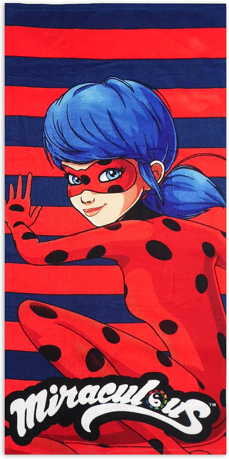 Amazon.com: Miraculous Ladybug Kids Beach Towel 70x140 CM Fast Dry ...