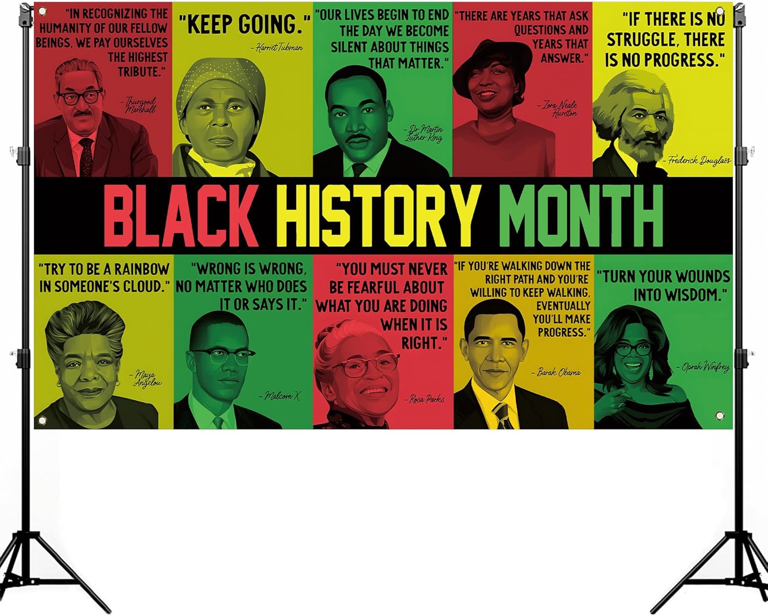 Nepnuser Decoraciones del mes de la historia negra, telón de fondo de ...