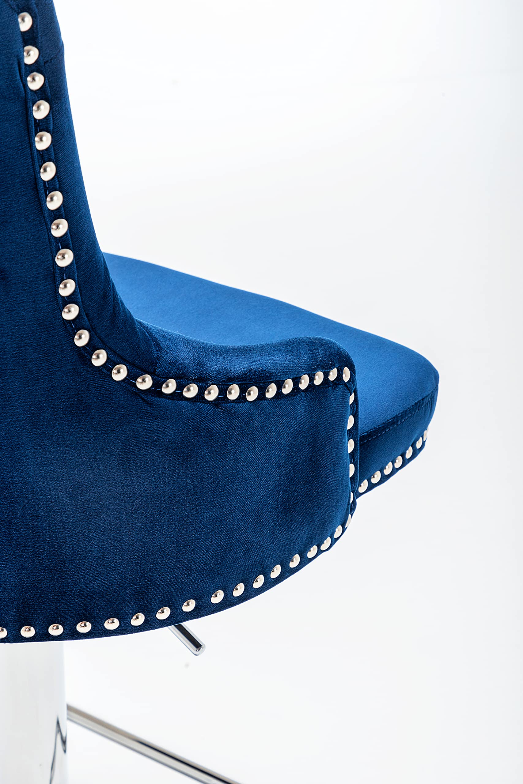 BTEXPERT, Blue Premium upholstered Dining 25""-33"" Adjustable High ...