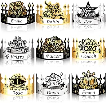 Amazon.com: pekeng 27 unidades de sombreros de papel para fiesta de Año ...