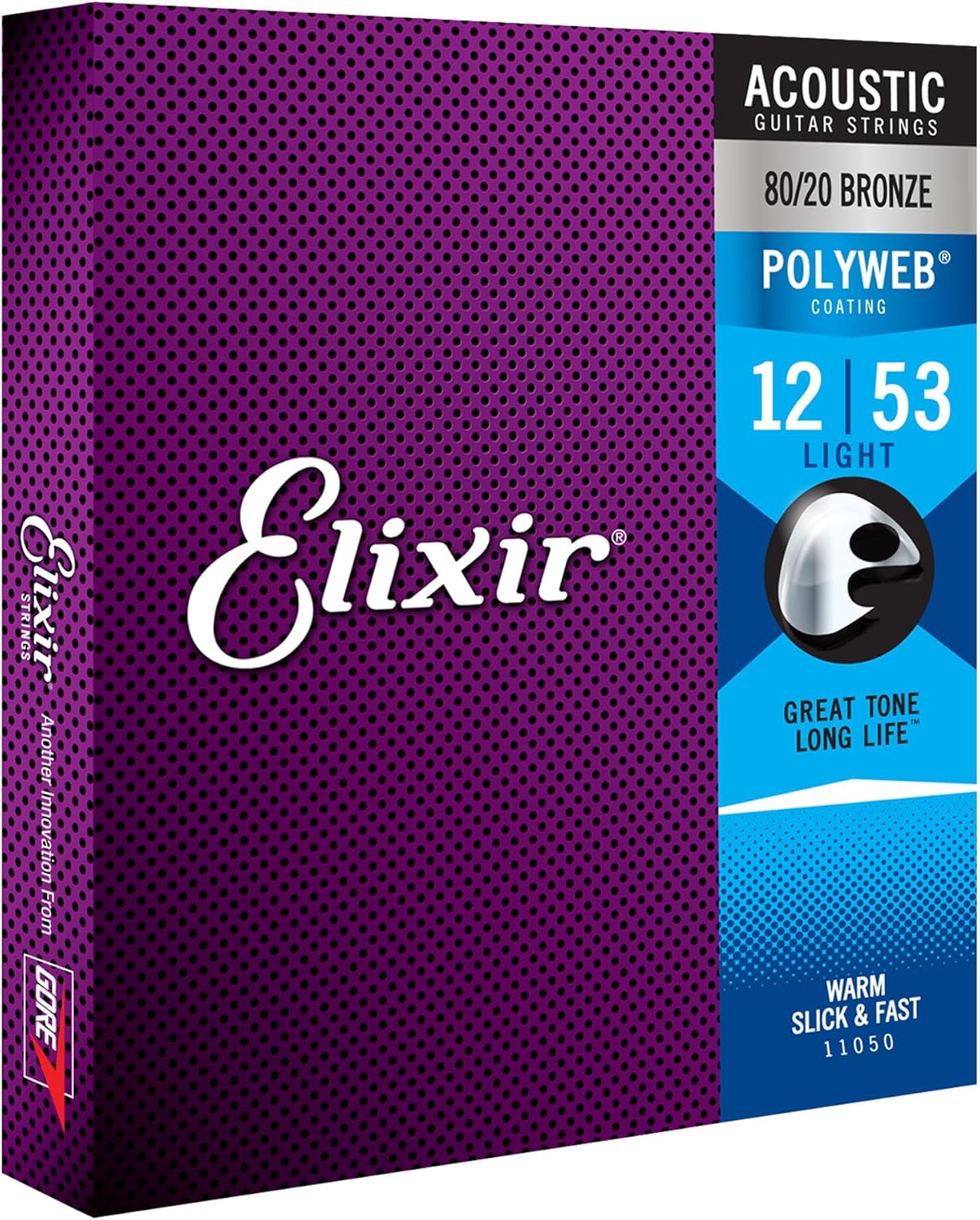 Amazon.com: Elixir Strings, Acoustic Guitar Strings, 80/20 Bronze with ...