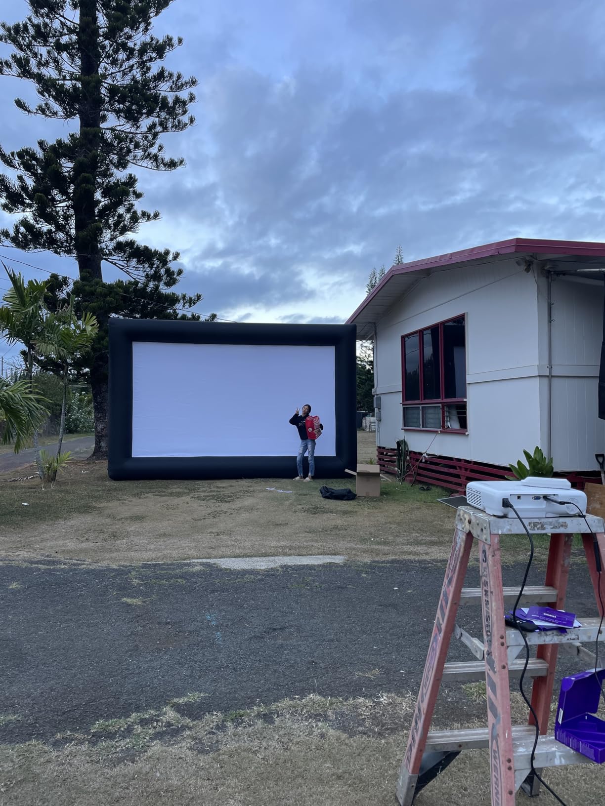 $43/mo - Finance Inflatable Movie Screen 25ft Outdoor Projector Screen ...