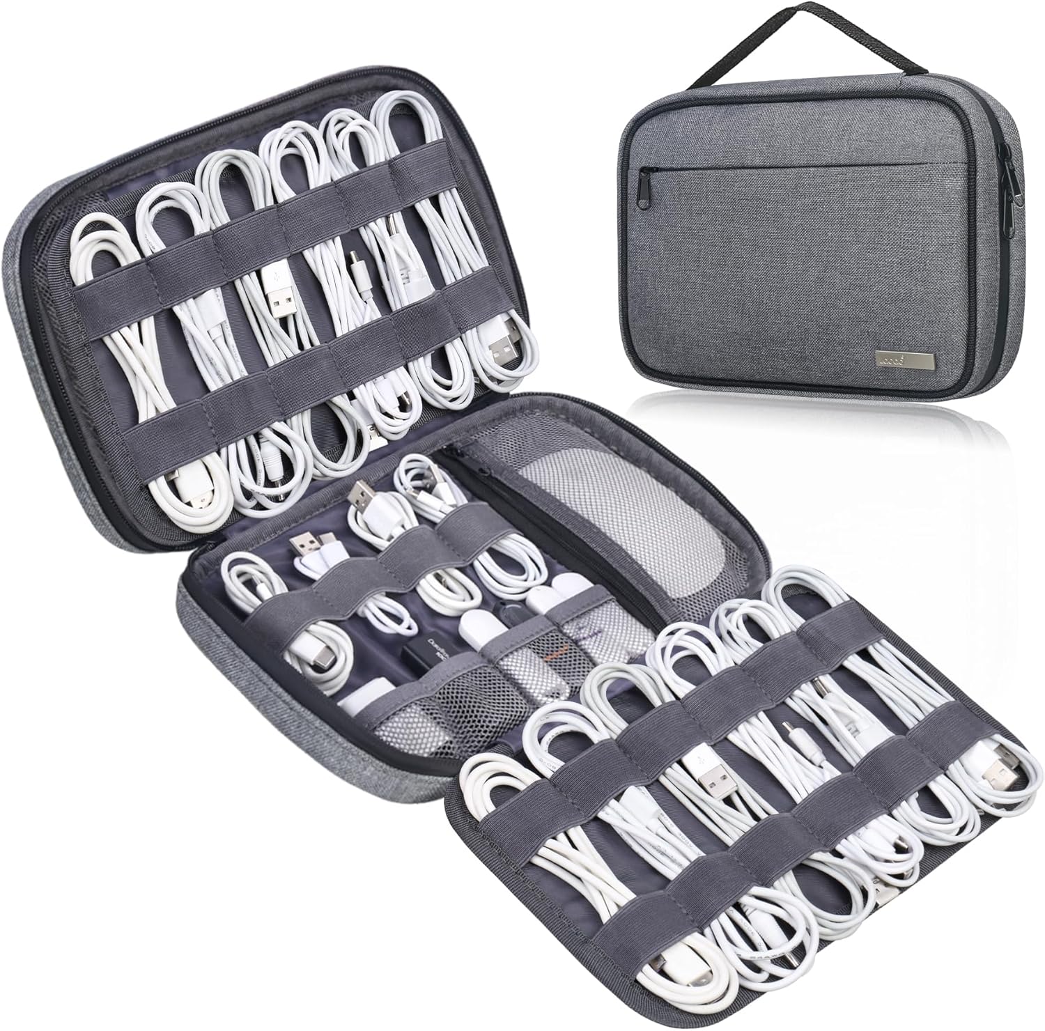 Amazon.com: Lacdo Cord Organizer Travel, Cable Organizer Bag Case ...
