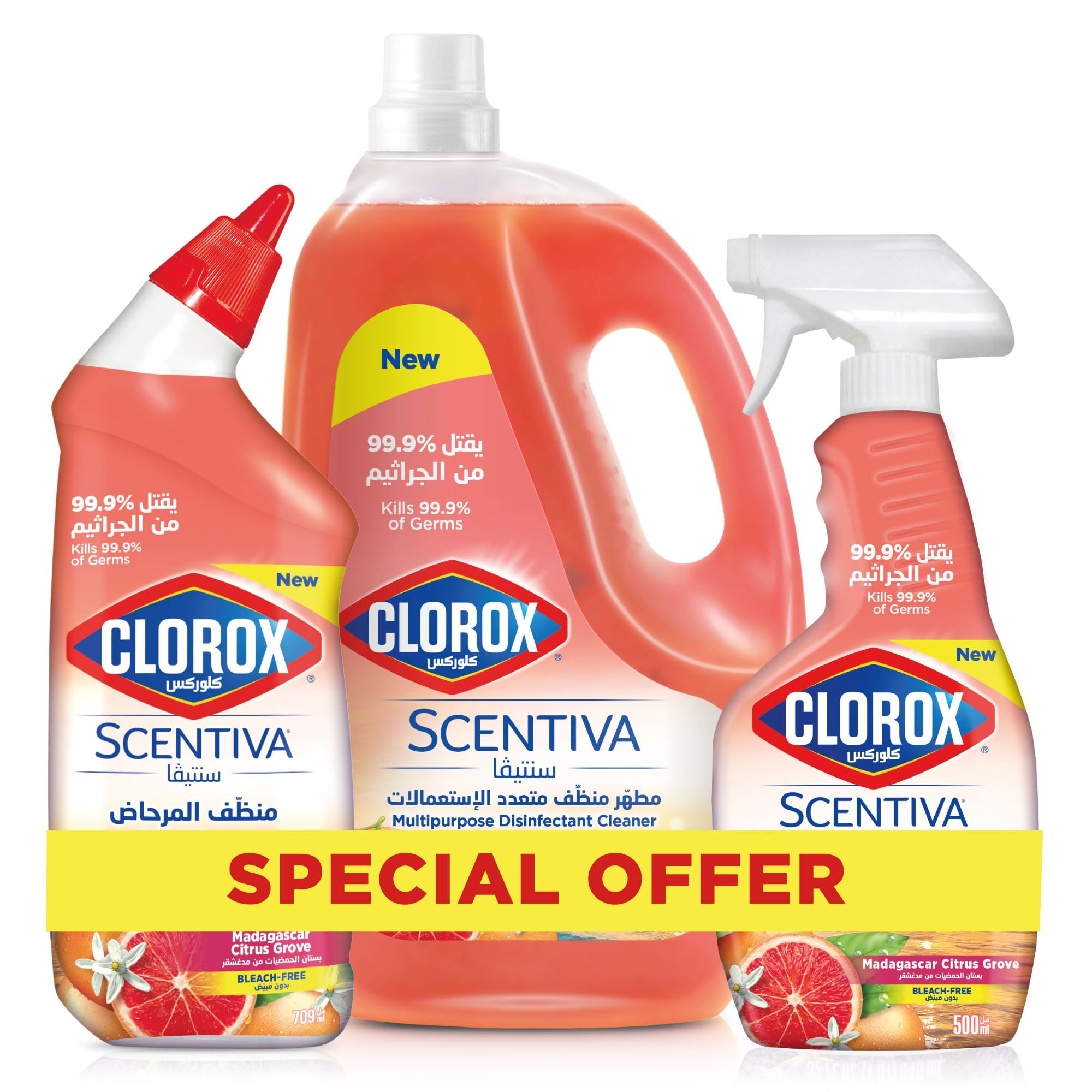 Buy CloroxScentiva Madacar Citrus Grove Bundle, Multipurpose ...