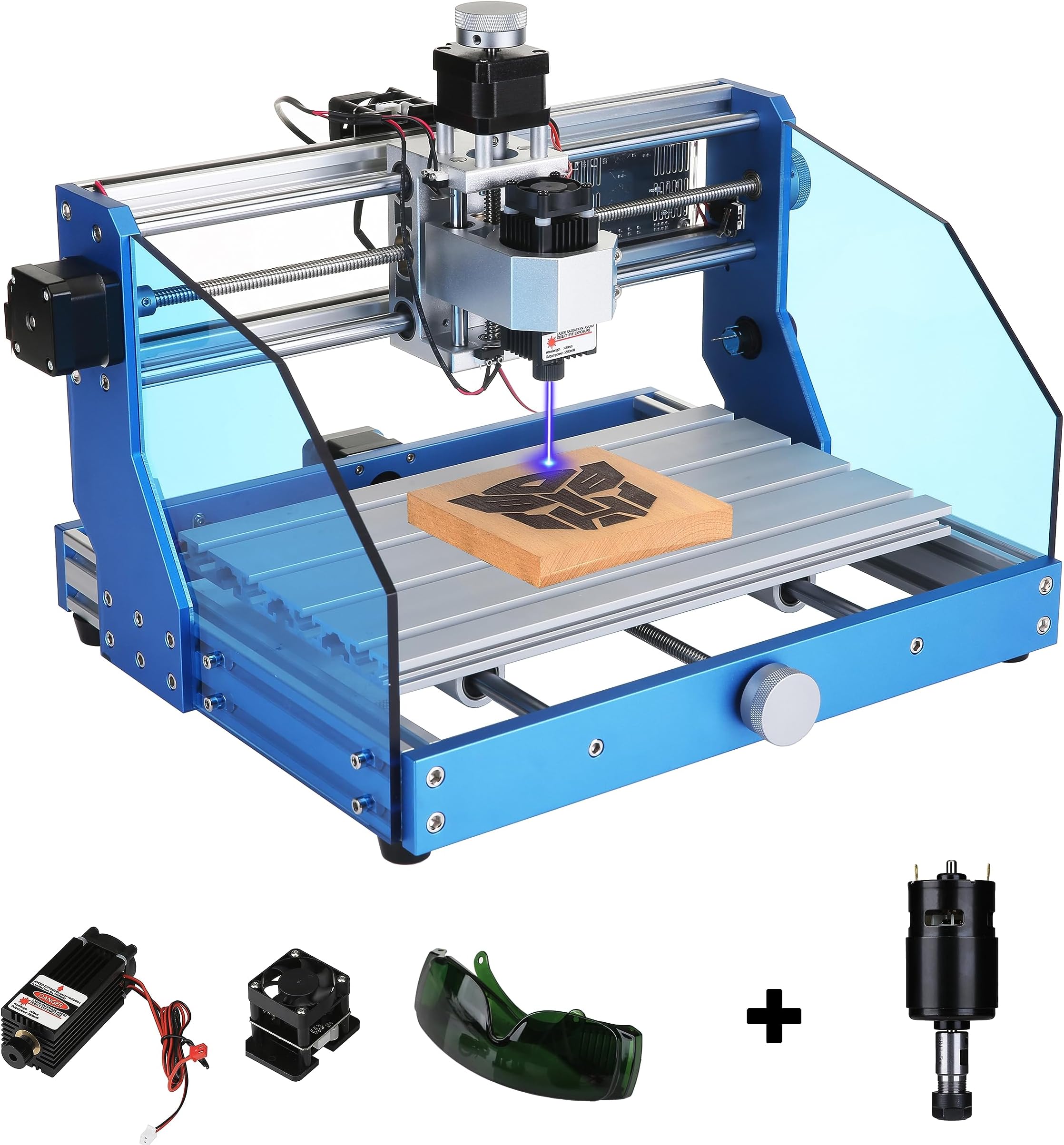 Mostics, CNC 3018 Pro 2 en 1 avec module d'alimentation de 5,5 W ...