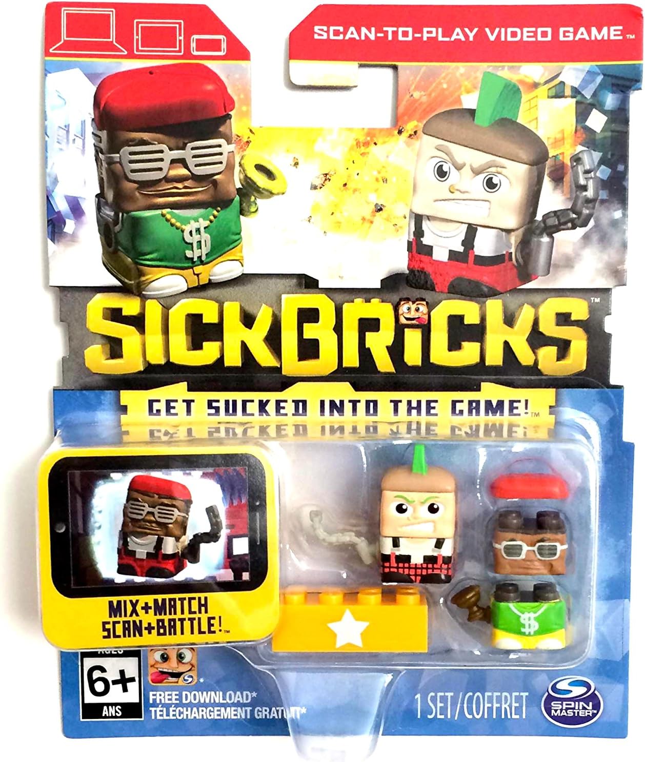 Amazon.com: Sick Bricks Double Pack Theme 8 Action Figure : Toys & Games