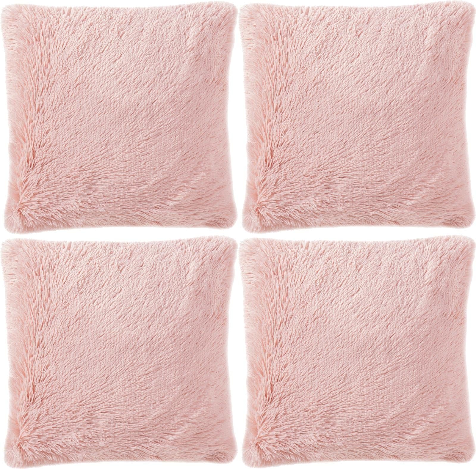 Adore Home 4 x Teddy Soft Cushion Cover Luxury Super Soft Faux Fur ...