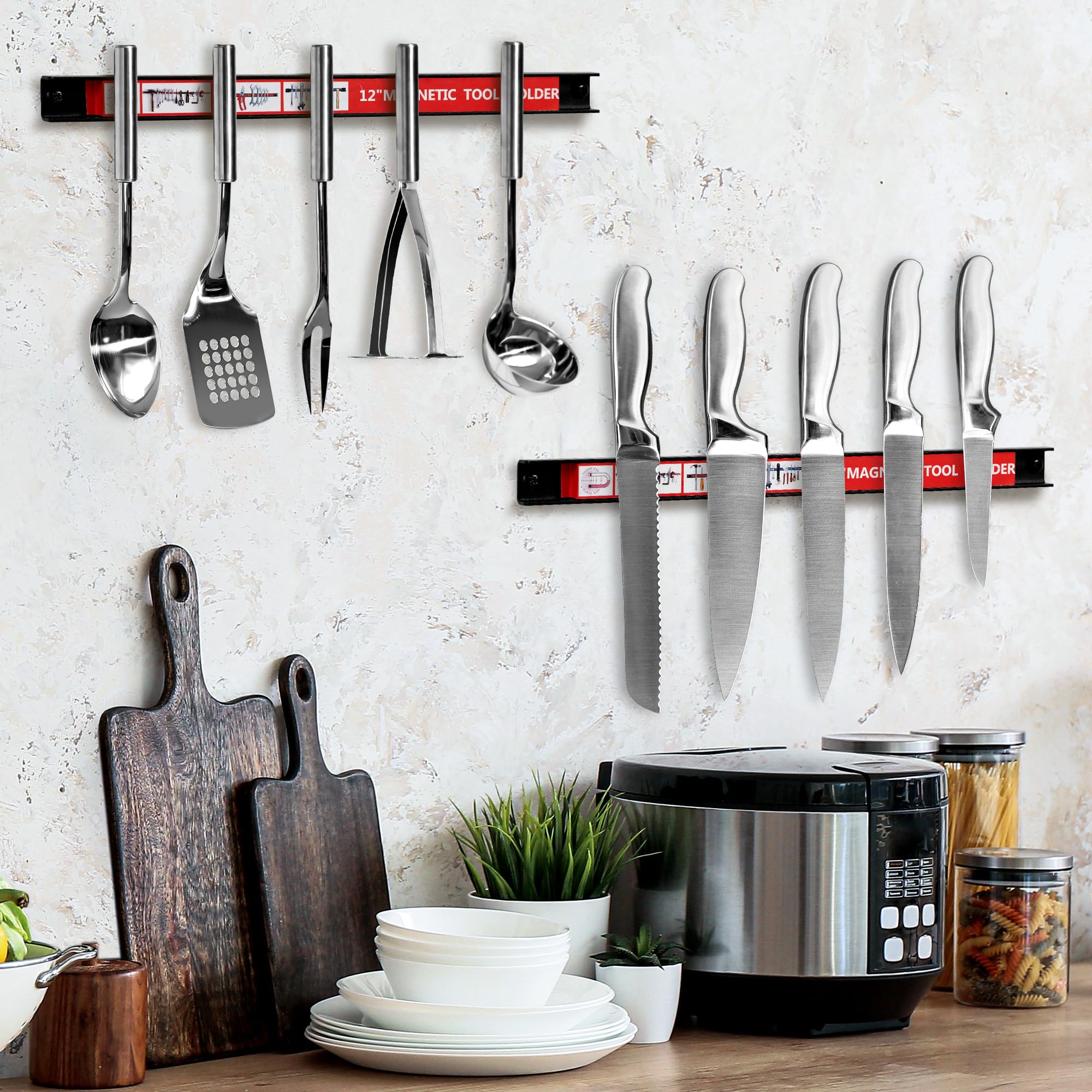 Snapklik.com : 12 Magnet Tool Holders Storage Organizer, 8 Pack Wall ...