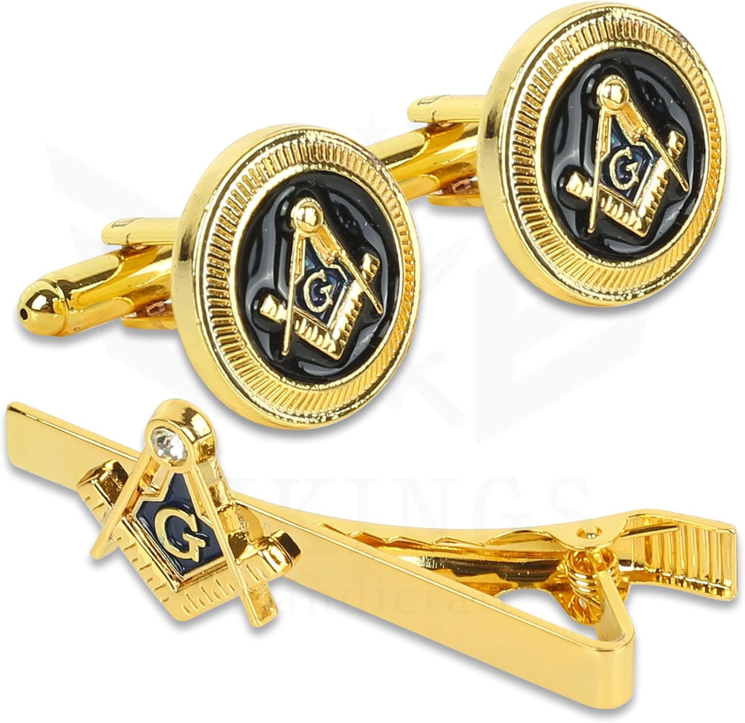Amazon.com: Masonic Freemason Square & Compass Tie Clip, Cufflinks, and ...