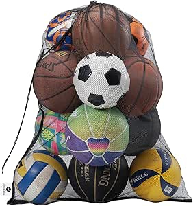 Amazon.com: OrgaWise Heavy Duty Mesh Ball Bag,Basketball Bag for Balls ...