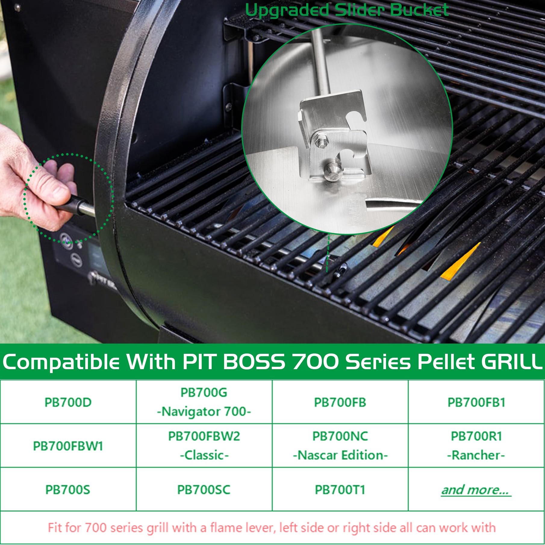 Snapklik.com : Flame Broiler Kit For Pit Boss 700 Series Pellet Grills ...