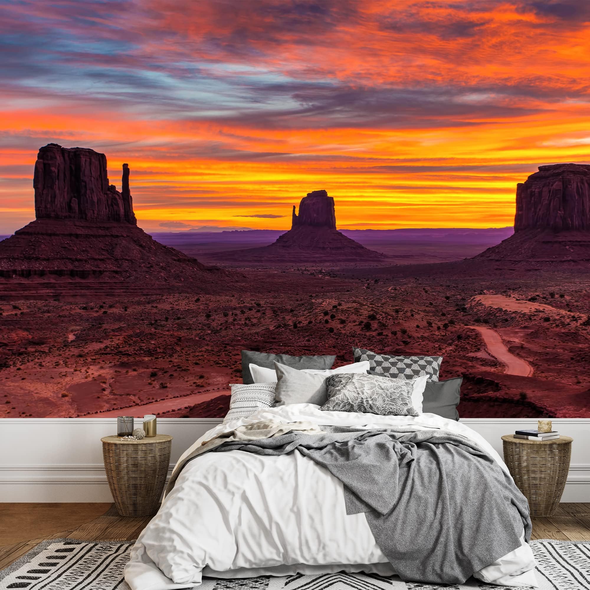 Modern 3D Sunset in The Sonoran Desert Near Phoenix Arizona Wallpaper ...