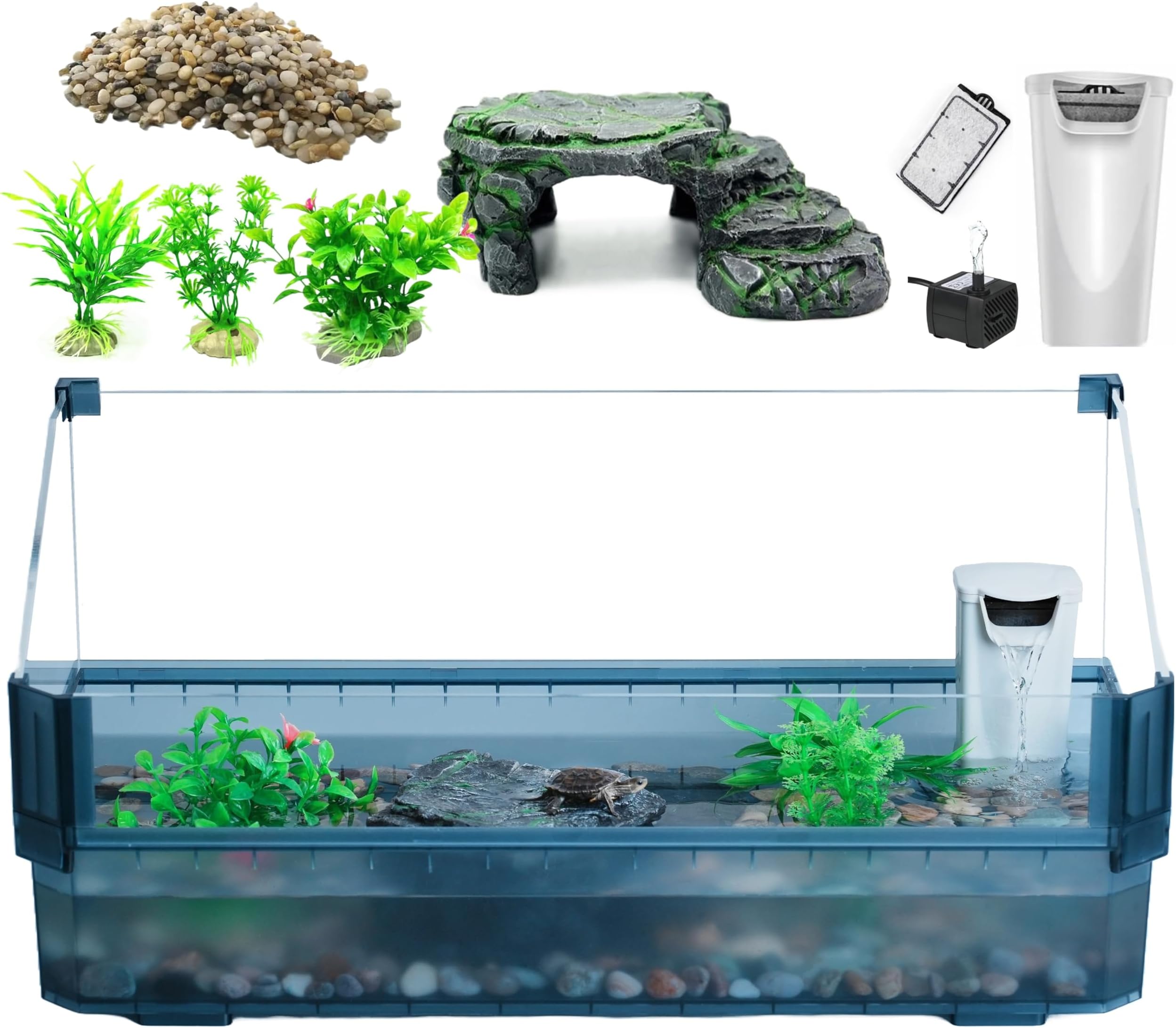 Amazon.com : HypeSide Turtle Tank Kit - Complete Turtle Aquarium Set ...
