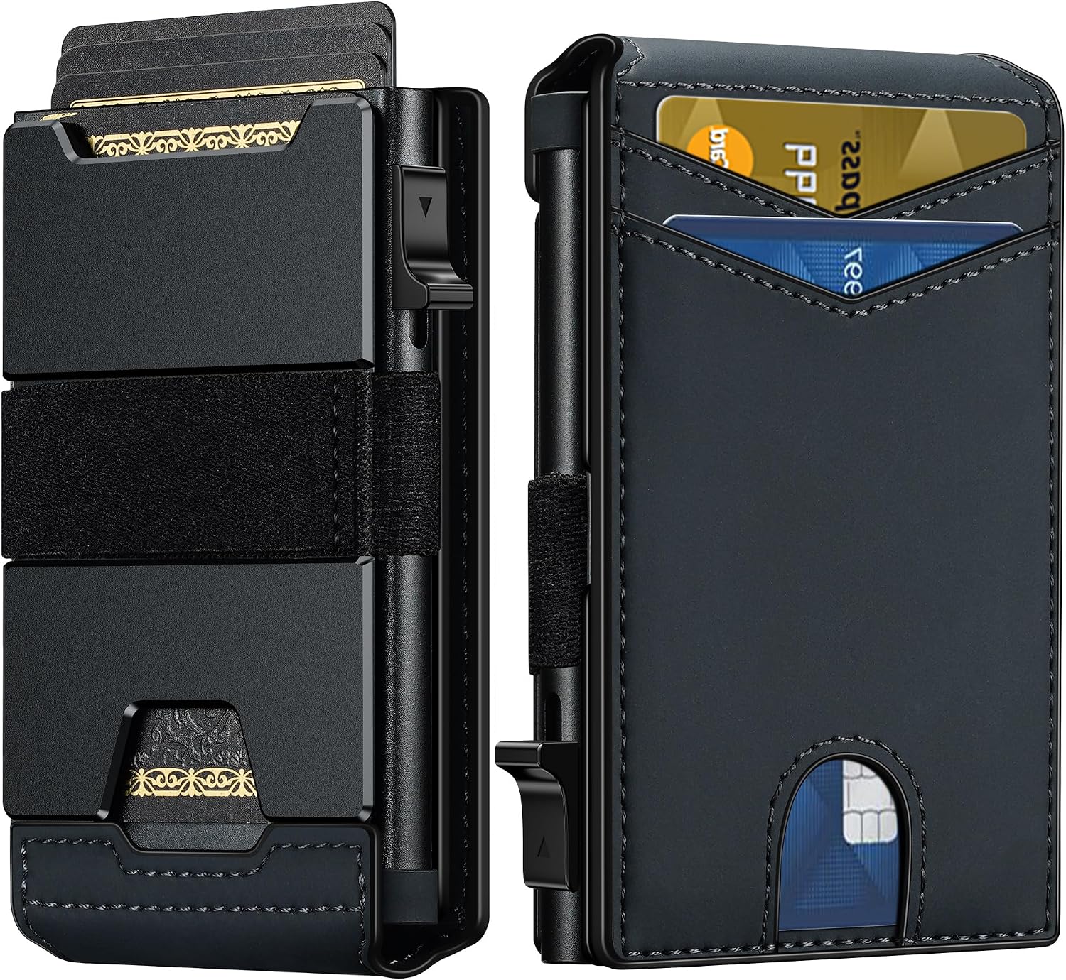 furid RFID Wallet for Men Slim: Smart Metal Wallet Card Holder with ...