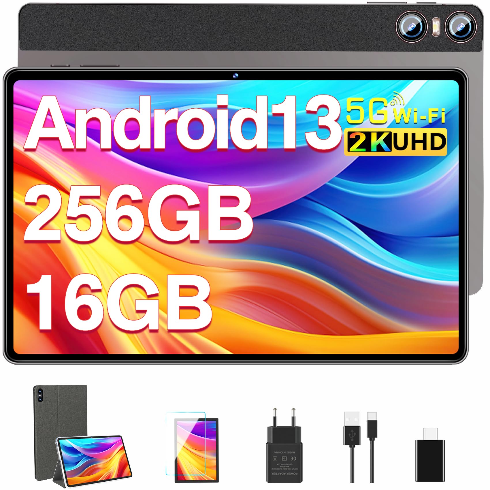 SEBBE Tablette 11 Pouces Android 13 Écran 2K Tablette Tactiles 16 Go ...