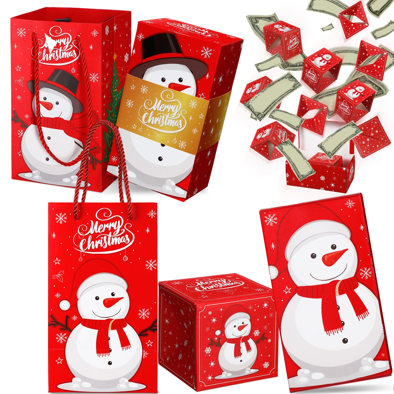 Amazon.com: Kosiz Christmas Exploding Gift Box Set of 2 Exploding Pop ...