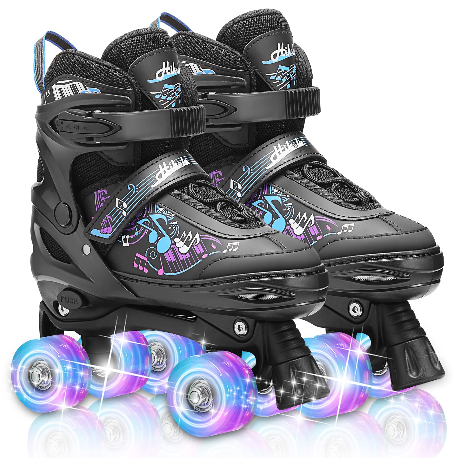 Snapklik.com : Girls Roller Skates For Toddlers Age 3-5 Adjustable Pink ...