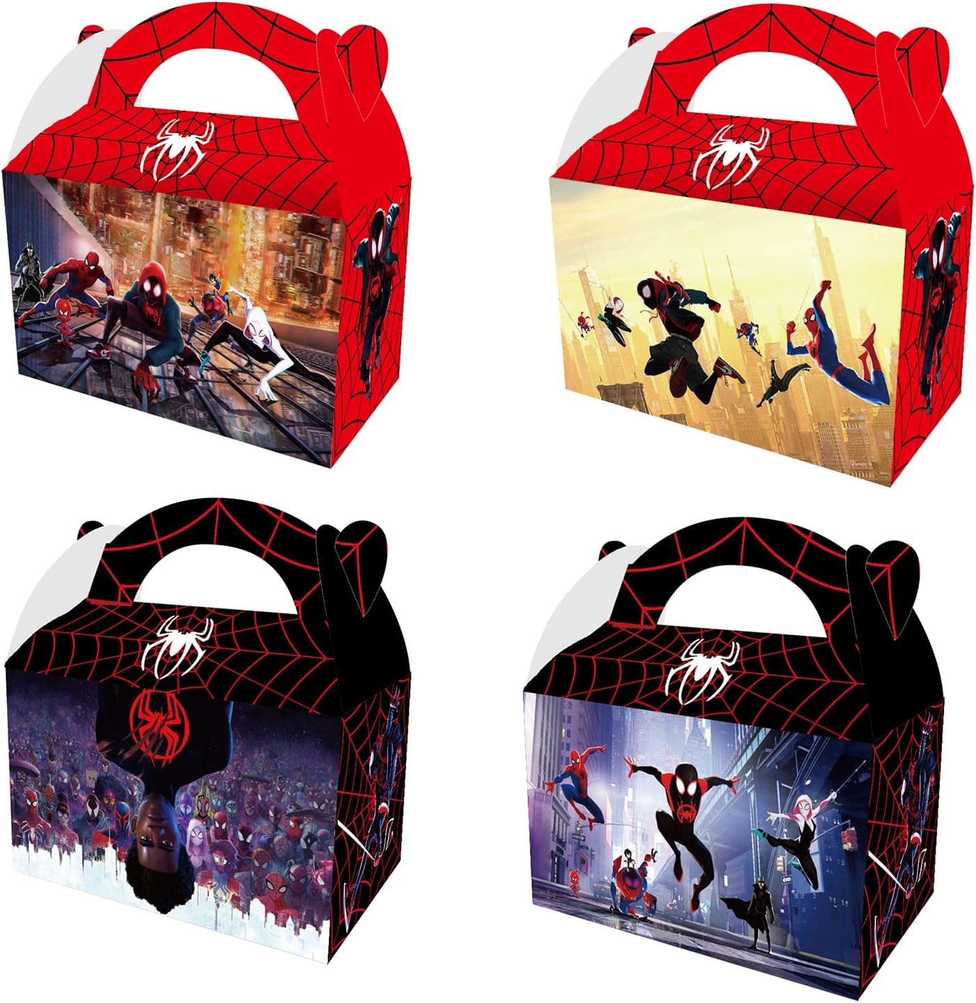 16 Pcs Spider Hero Party Favor Boxes, Spider Hero Goodies Boxes Treat ...