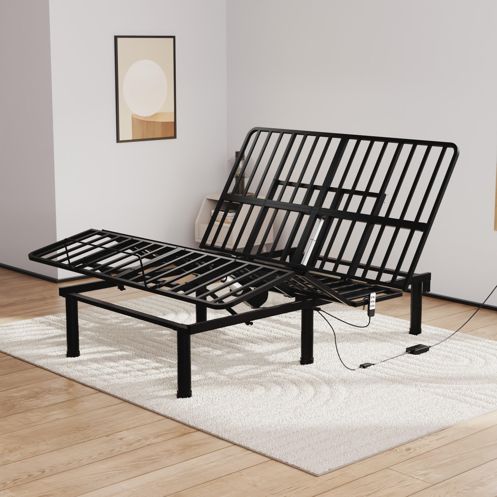 Amazon.com: SunsGrove Queen Adjustable Bed Frame, Wired Remote Control ...