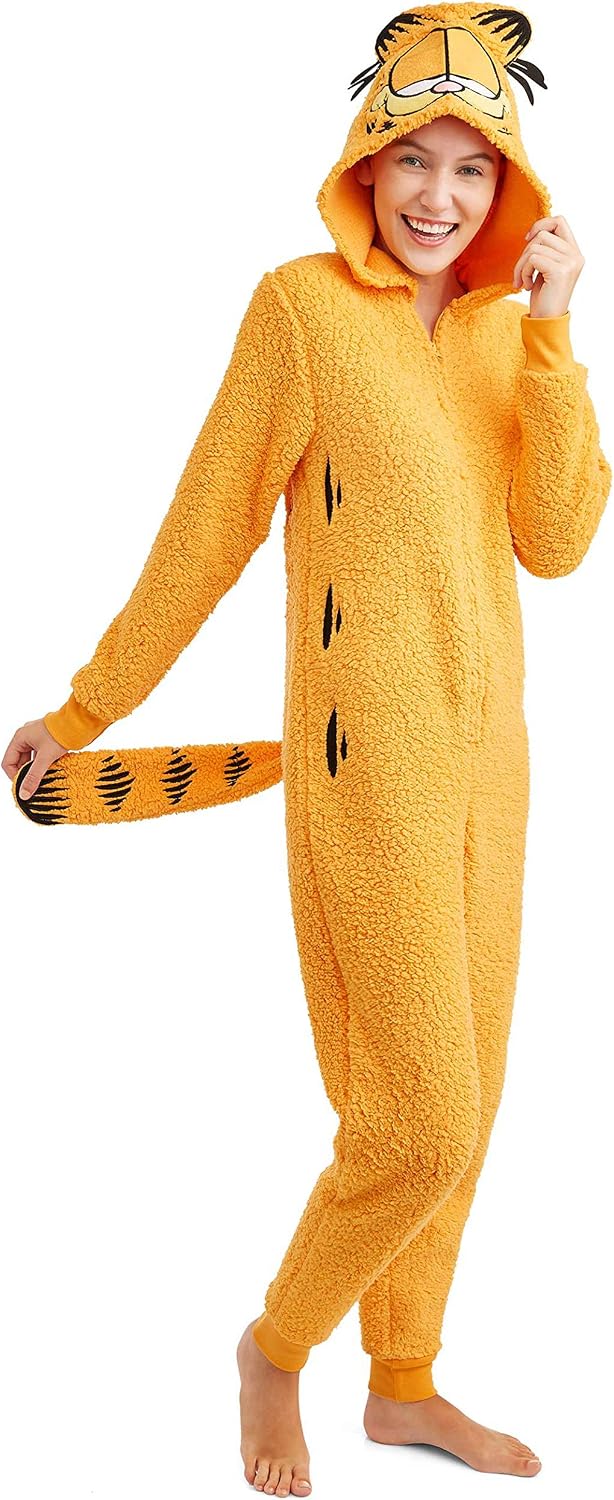 Amazon.com: Birsppy AWEHIRU Garfield Women's Licensed Sleepwear Adult ...