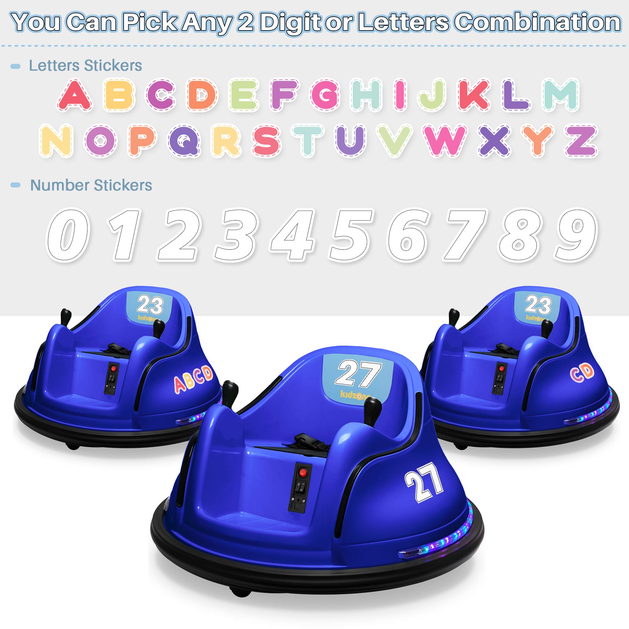 Kidzone DIY Sticker Race Car...B08LVNPFFL | Encarguelo.com