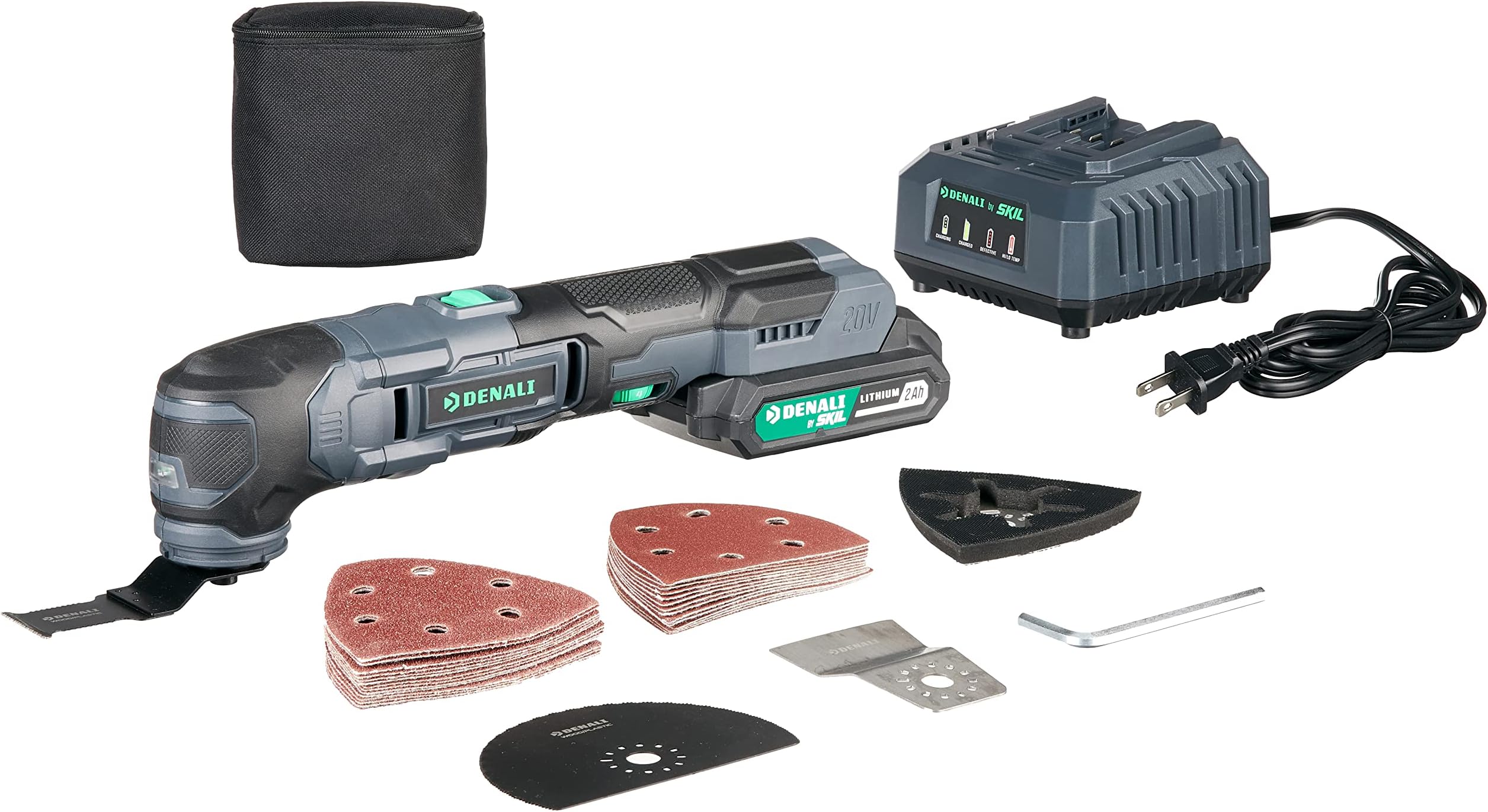 Amazon Brand - Denali by SKIL 20V Cordless Oscillating Multi-Tool Kit ...