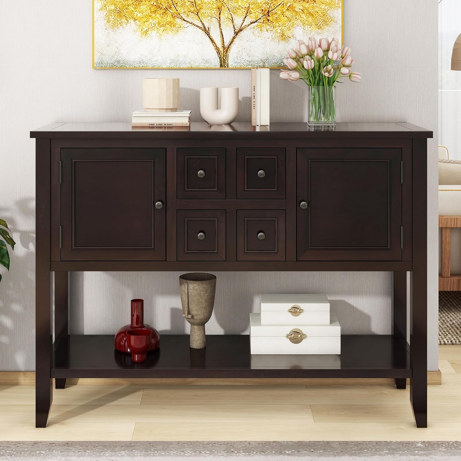 Amazon.com - Harper & Bright Designs Console Sofa Table Wooden Buffet ...