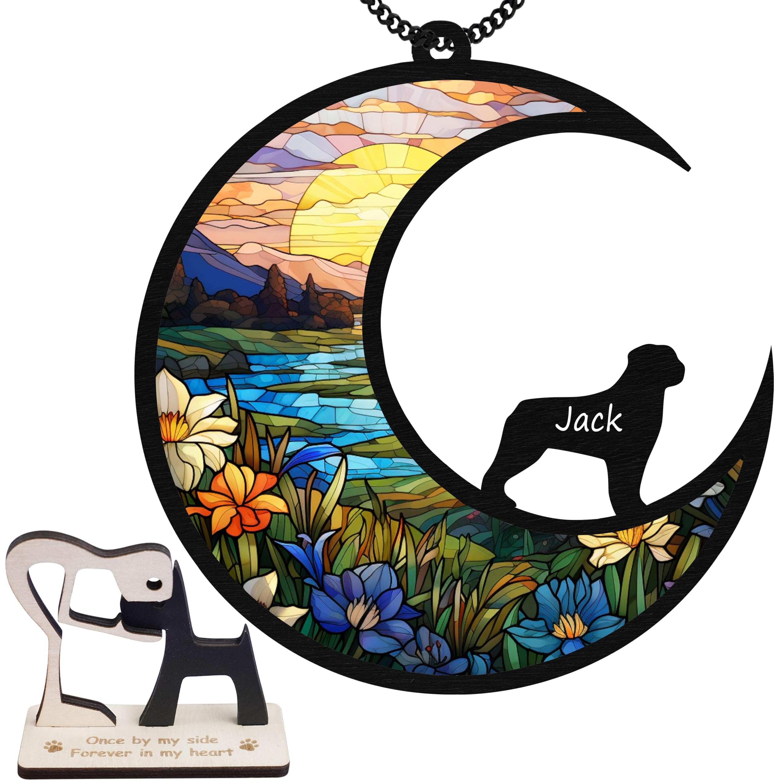 Amazon.com: 6'' Rottweiler Dog Memorial Suncatcher Personalized Name ...