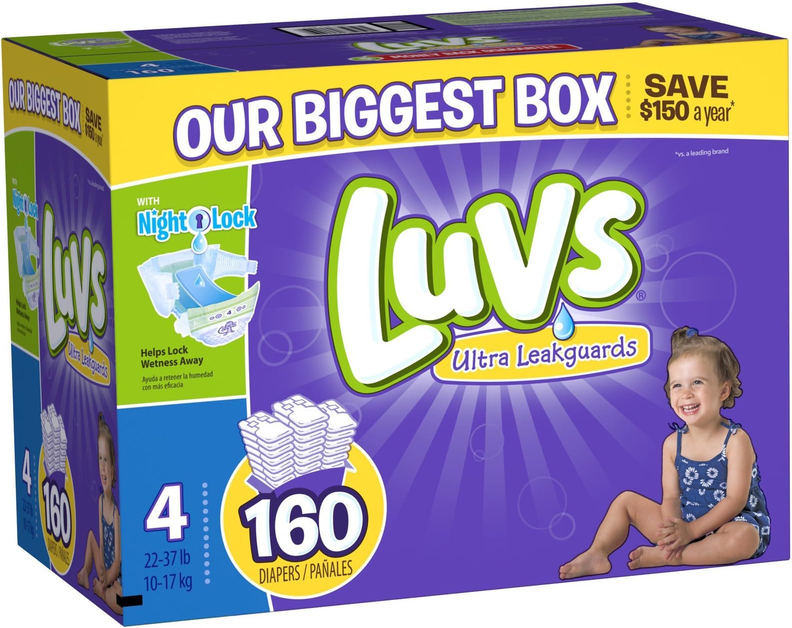 Amazon.com: Luvs Platinum Protection Baby Diapers, Size 8, 52 Count : Baby