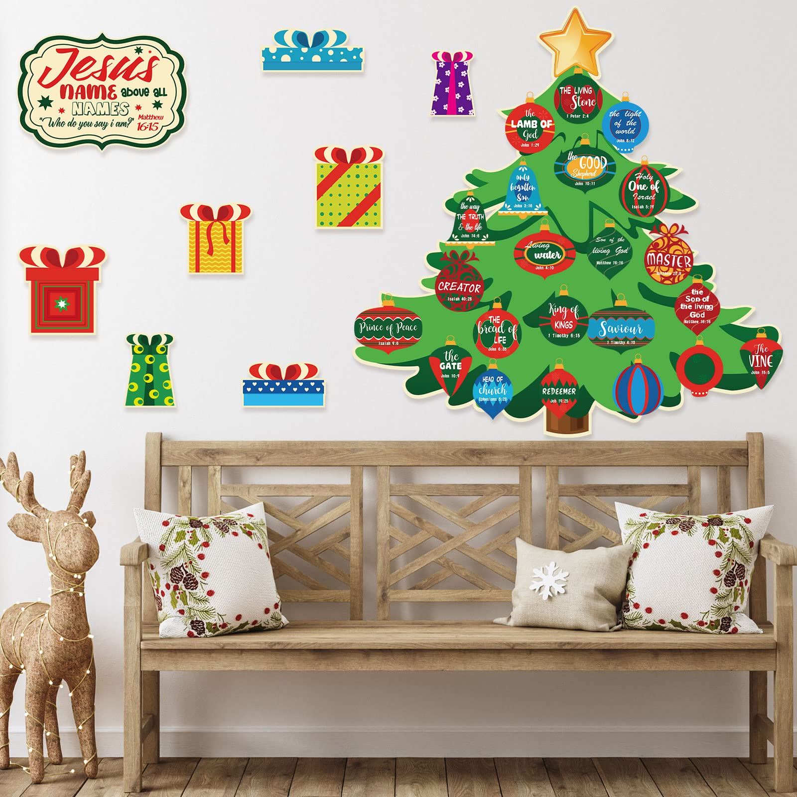 Snapklik.com : Eaasty 35 Pcs Nativity Bulletin Board Set Names Of Jesus ...