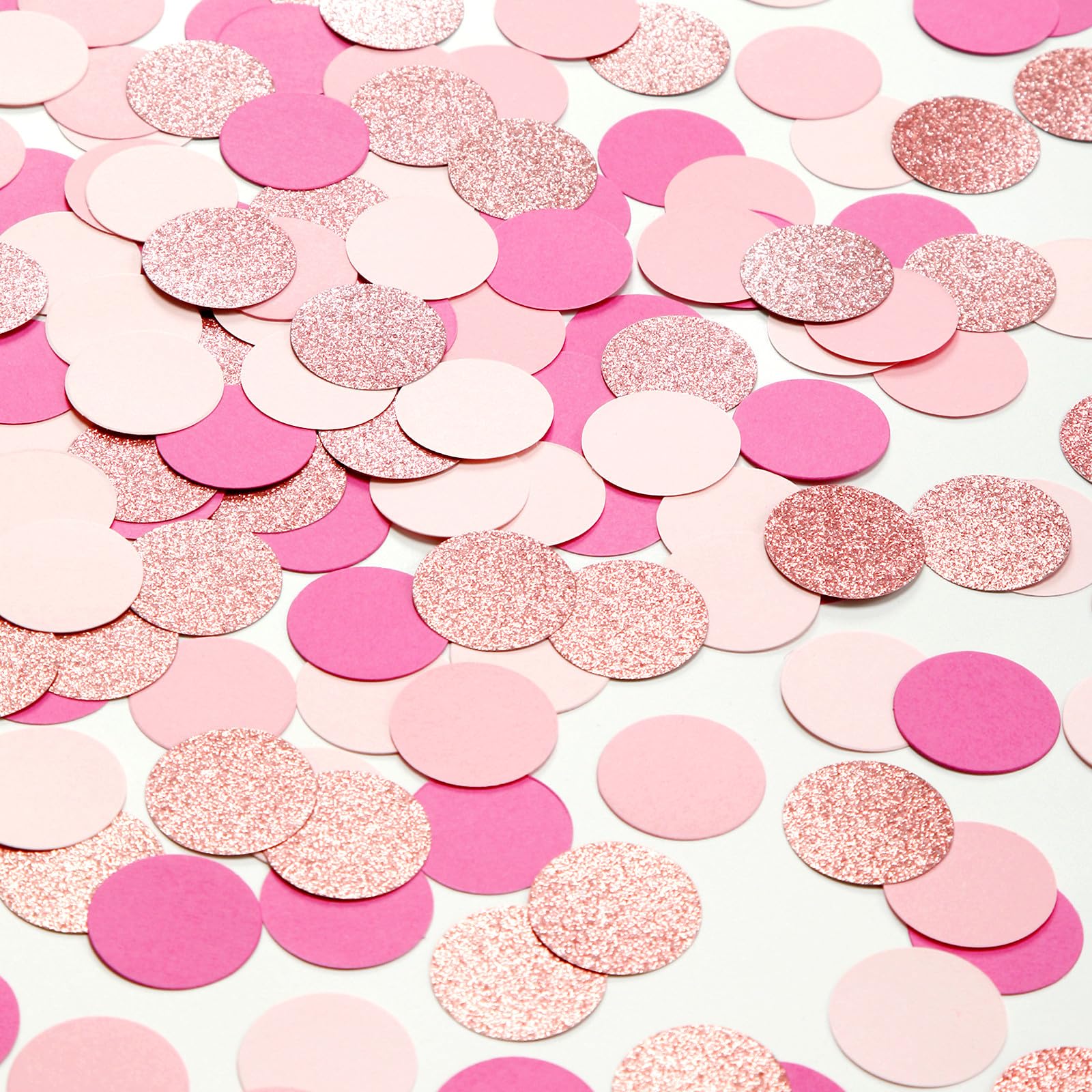 Amazon.com: Rose-gold Hot-Pink Party Decorations Confetti - 300pcs ...