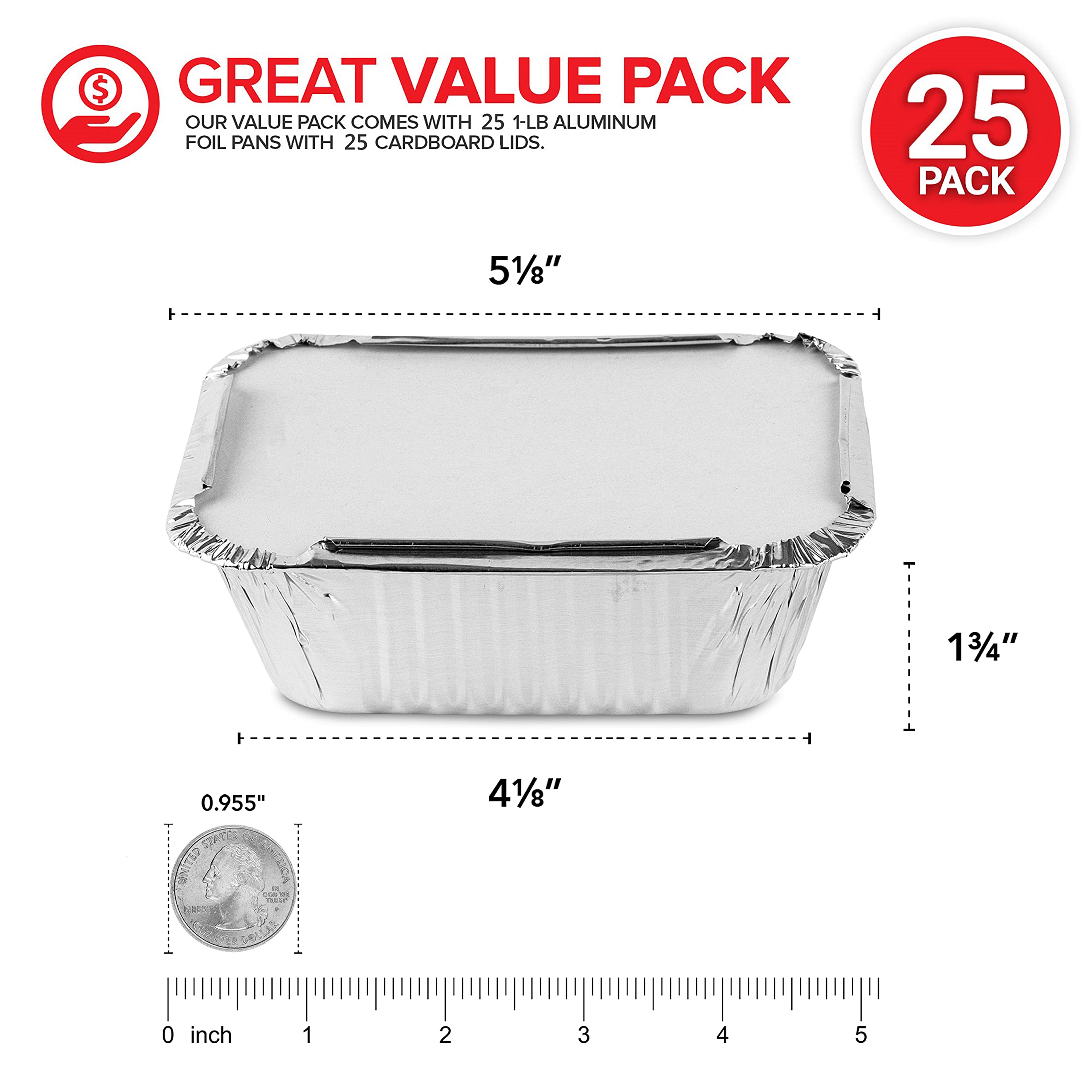 Snapklik.com : Stock Your Home 1 Lb Aluminum Disposable Cookware