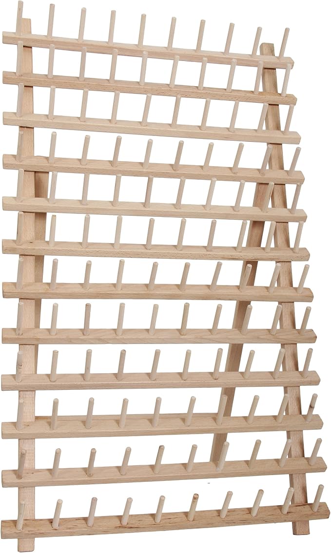 Amazon.com: Threadart 120 Spool Cone Wood Thread Rack | Made of ...