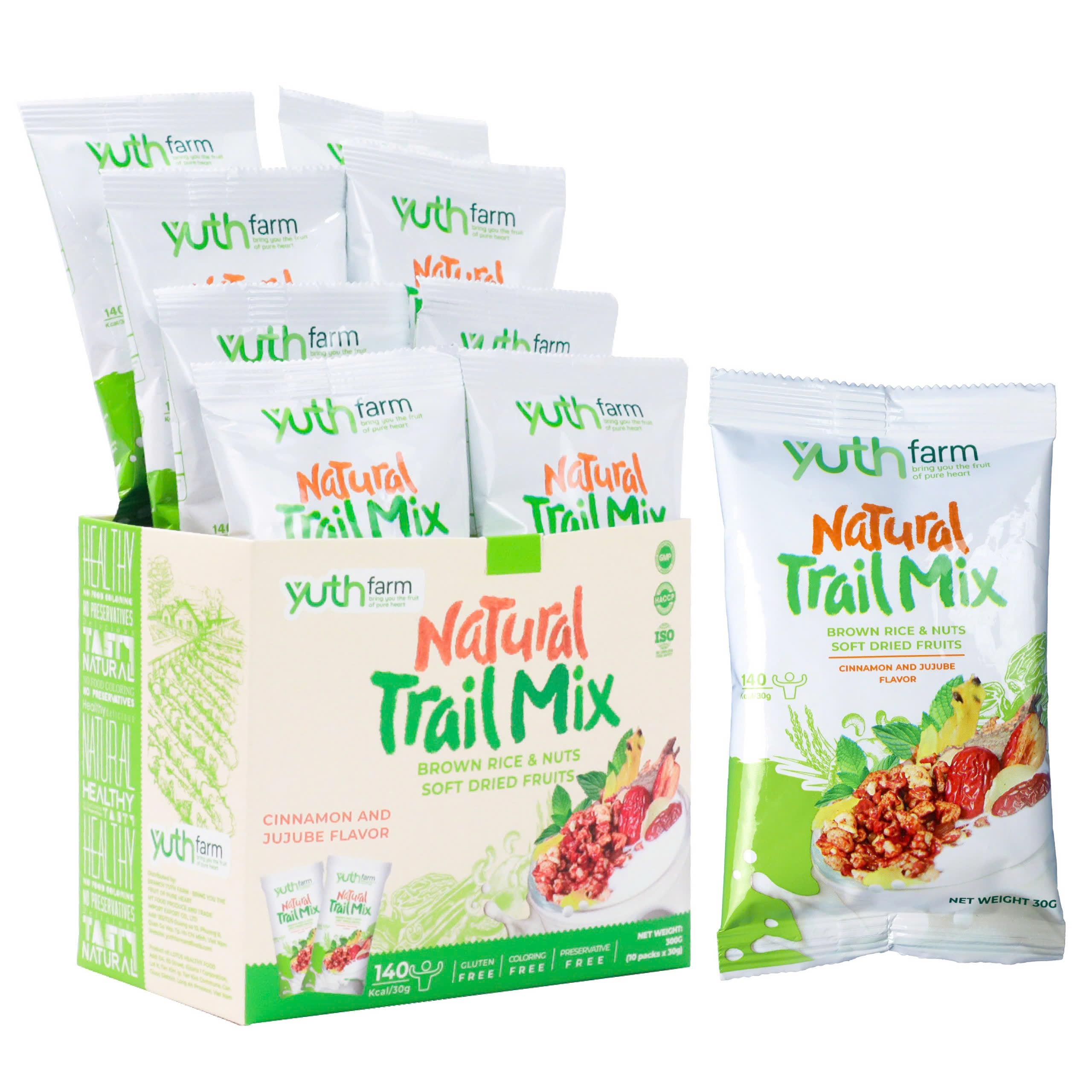 Amazon.com : YUTH FARM – Trail Mix Individual Packs with Cinnamon and ...