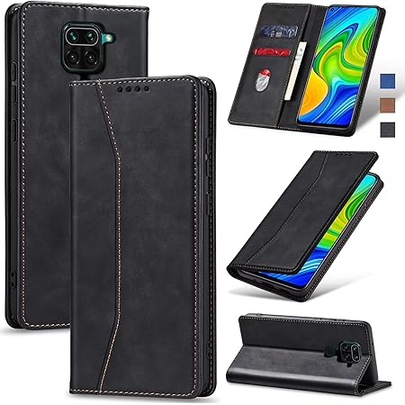 Jasonyu Cover per Xiaomi Redmi Note 9 Flip Custodia in Pelle PU, Cover ...
