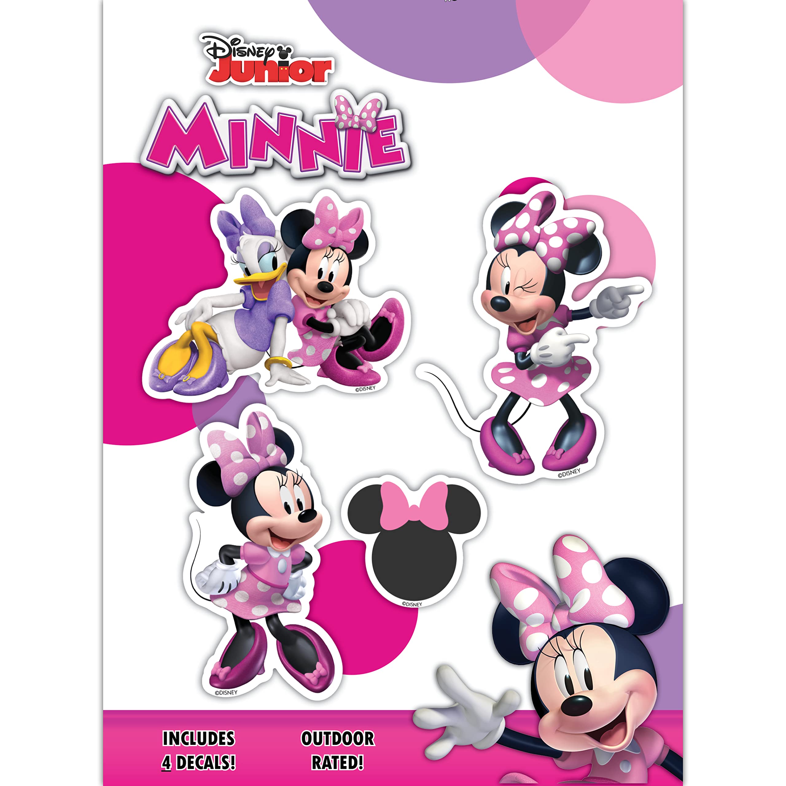Amazon.com: Disney Junior Minnie Mouse Decals - Set of 4 Minnie Mouse ...