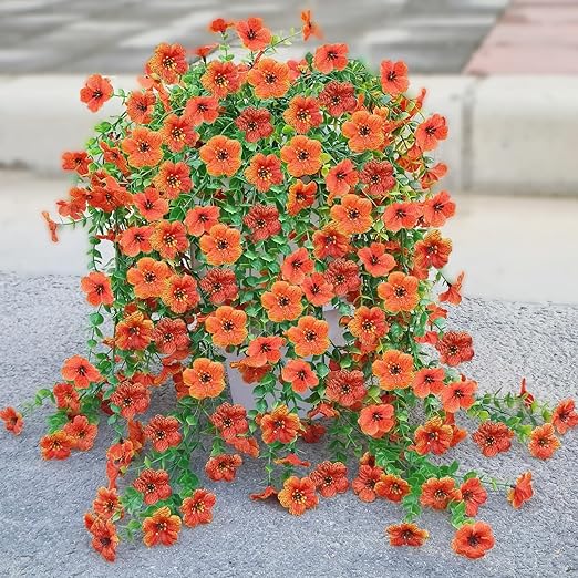 Amazon.com: 4 Pcs Outdoor Fall Decor, Fall Flowers Artificial For ...