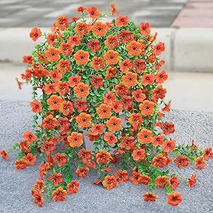 Amazon.com: 4 Pcs Outdoor Fall Decor, Fall Flowers Artificial For ...
