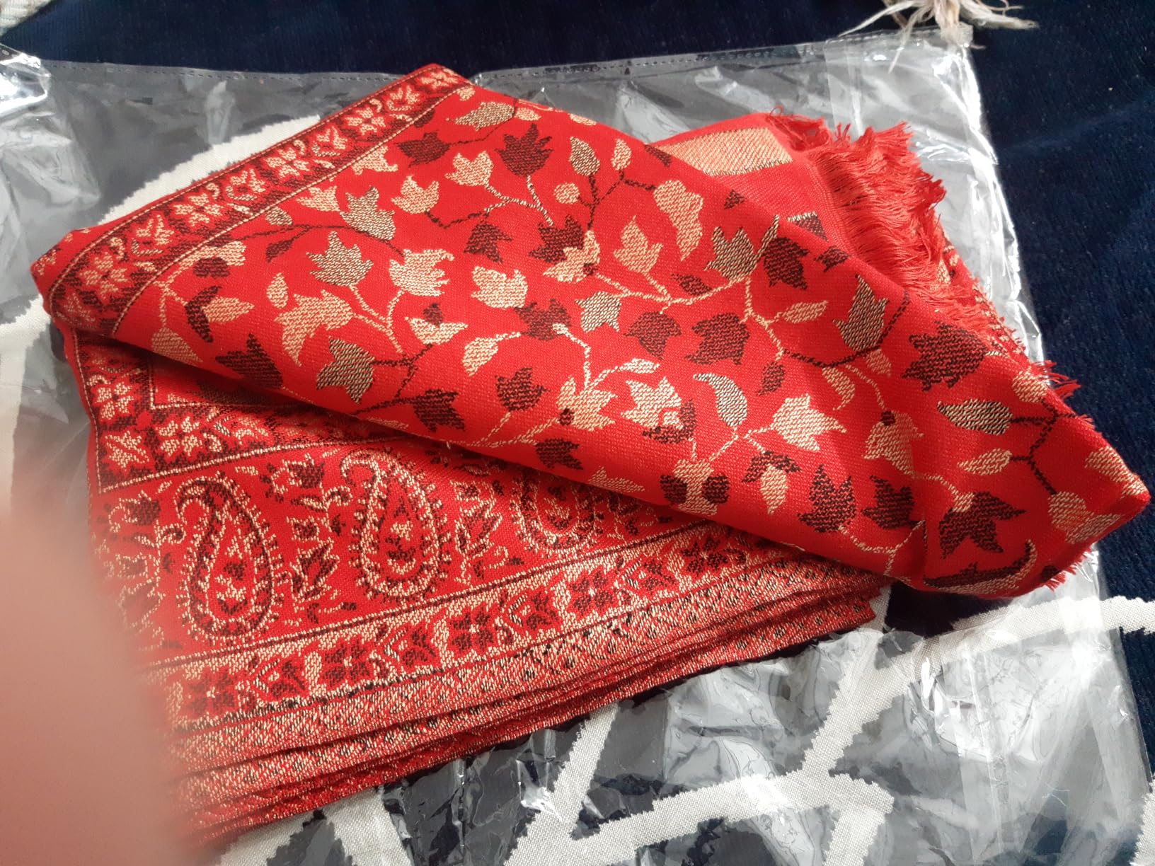 Buy Women Kashmiri Kani Embroidery Stole/Designer Pashmina Shawl by Sky ...