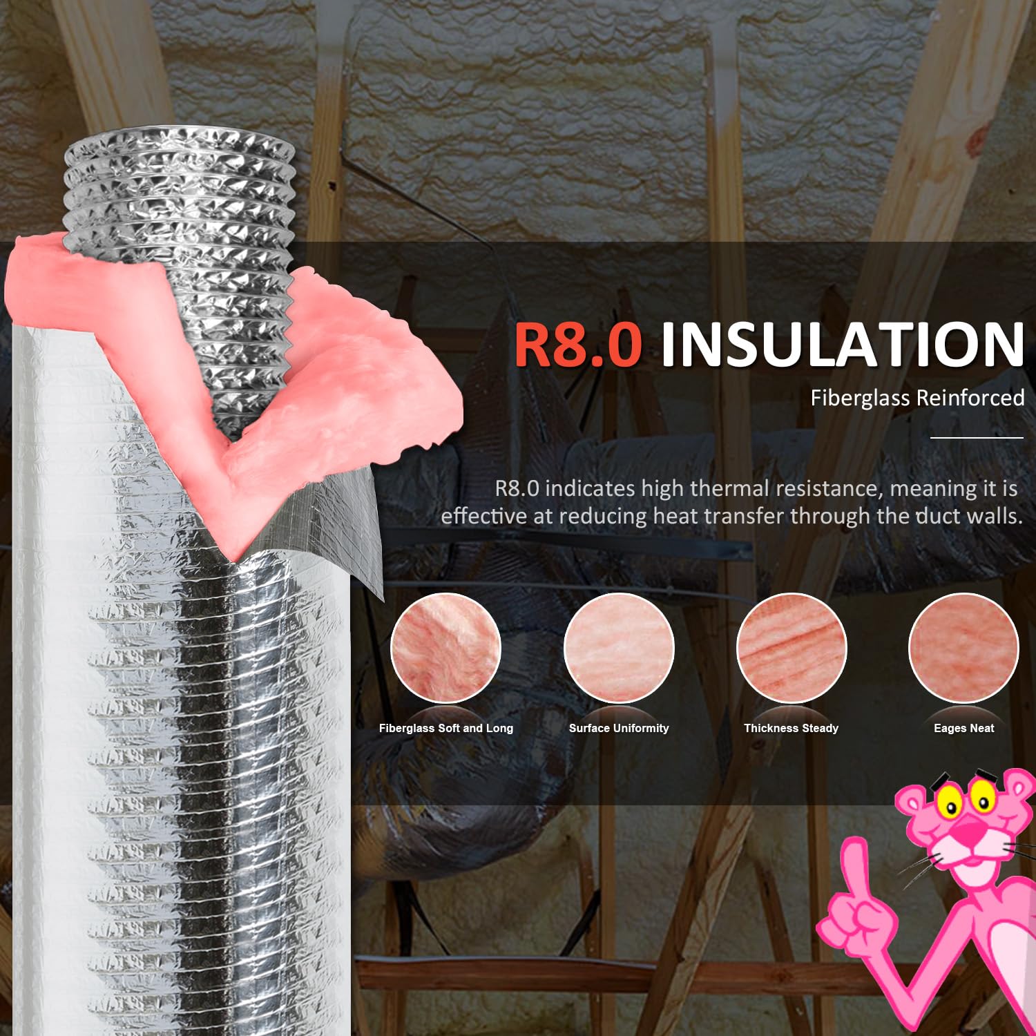 Snapklik.com : 10 Inch 25 Feet Insulated Flexible Duct R8,10 Inch ...