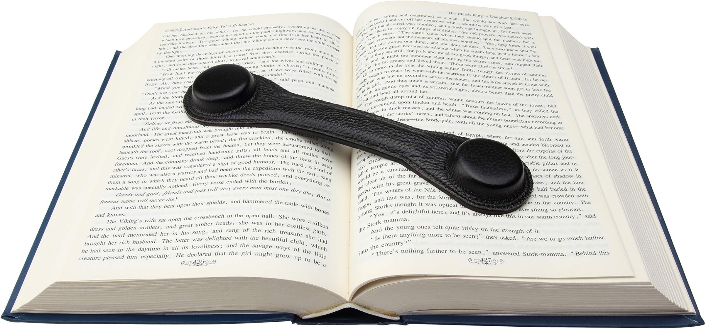 Amazon.com: Superior Essentials Leather Bookmark Book Holder - Black ...