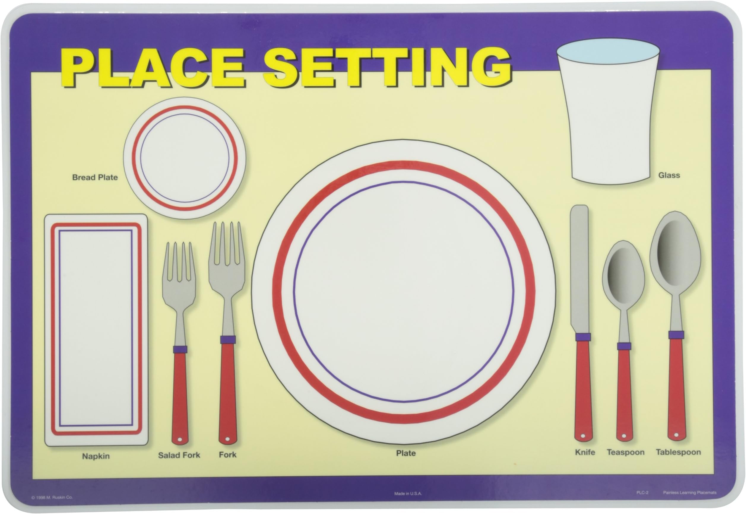 Amazon.com: Hester & Cook Paper Placemat, Pad of 12 (Die-Cut French ...