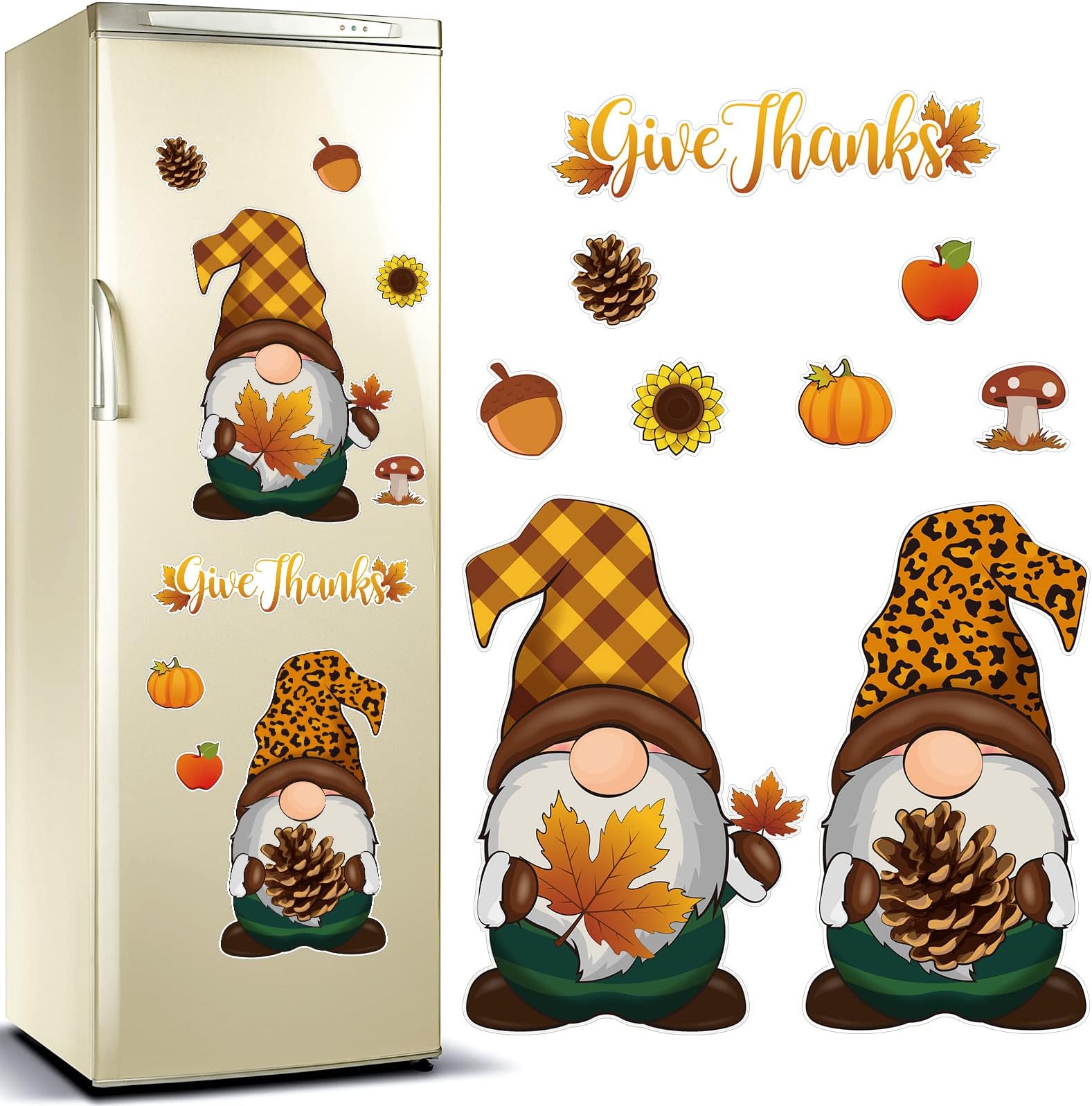 Amazon.com: 28 Pcs Fall Garage Door Decorations Magnets Happy ...