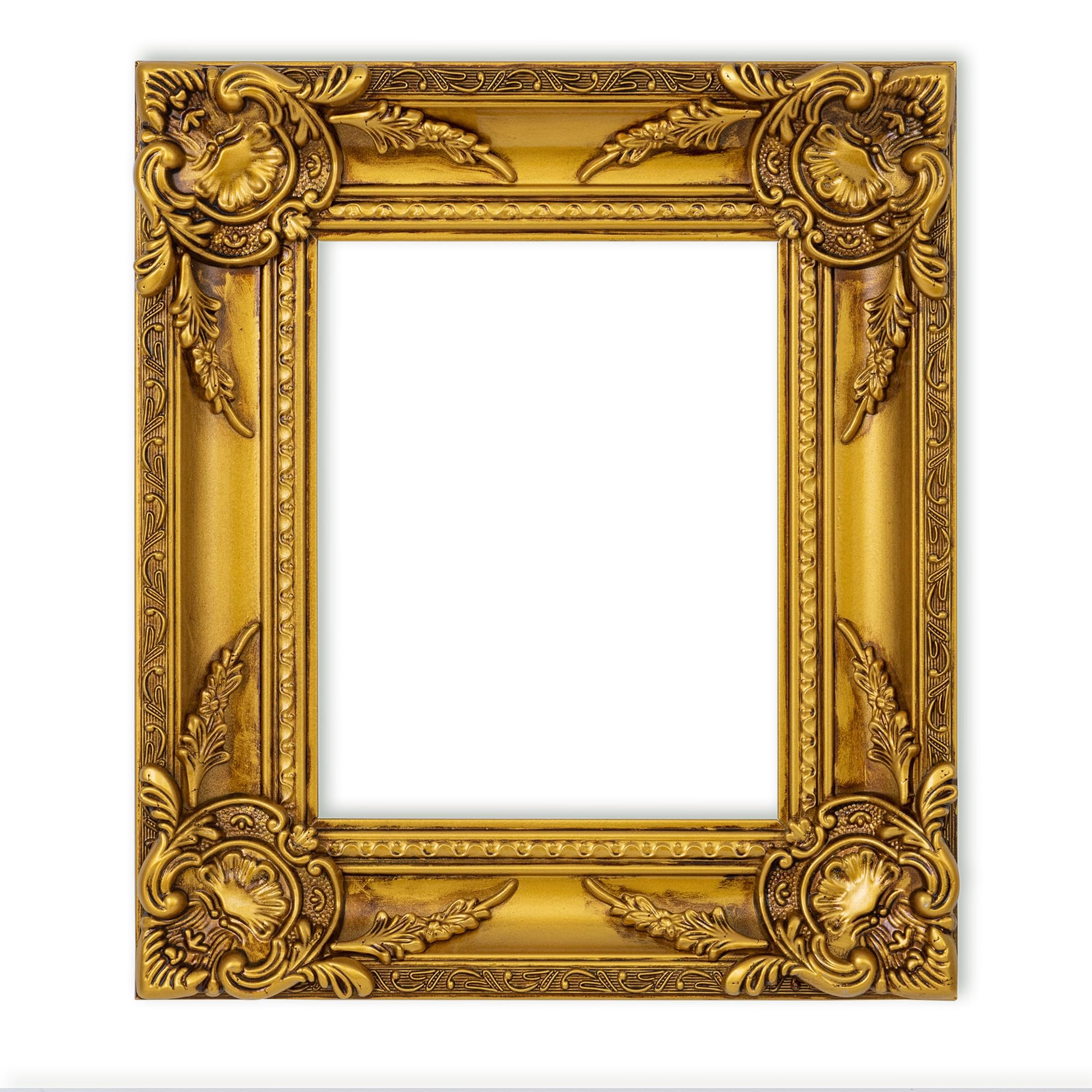 Amazon.com - ArtXO Ornate Wooden Gold Picture frames,8x10 Picture Frame ...