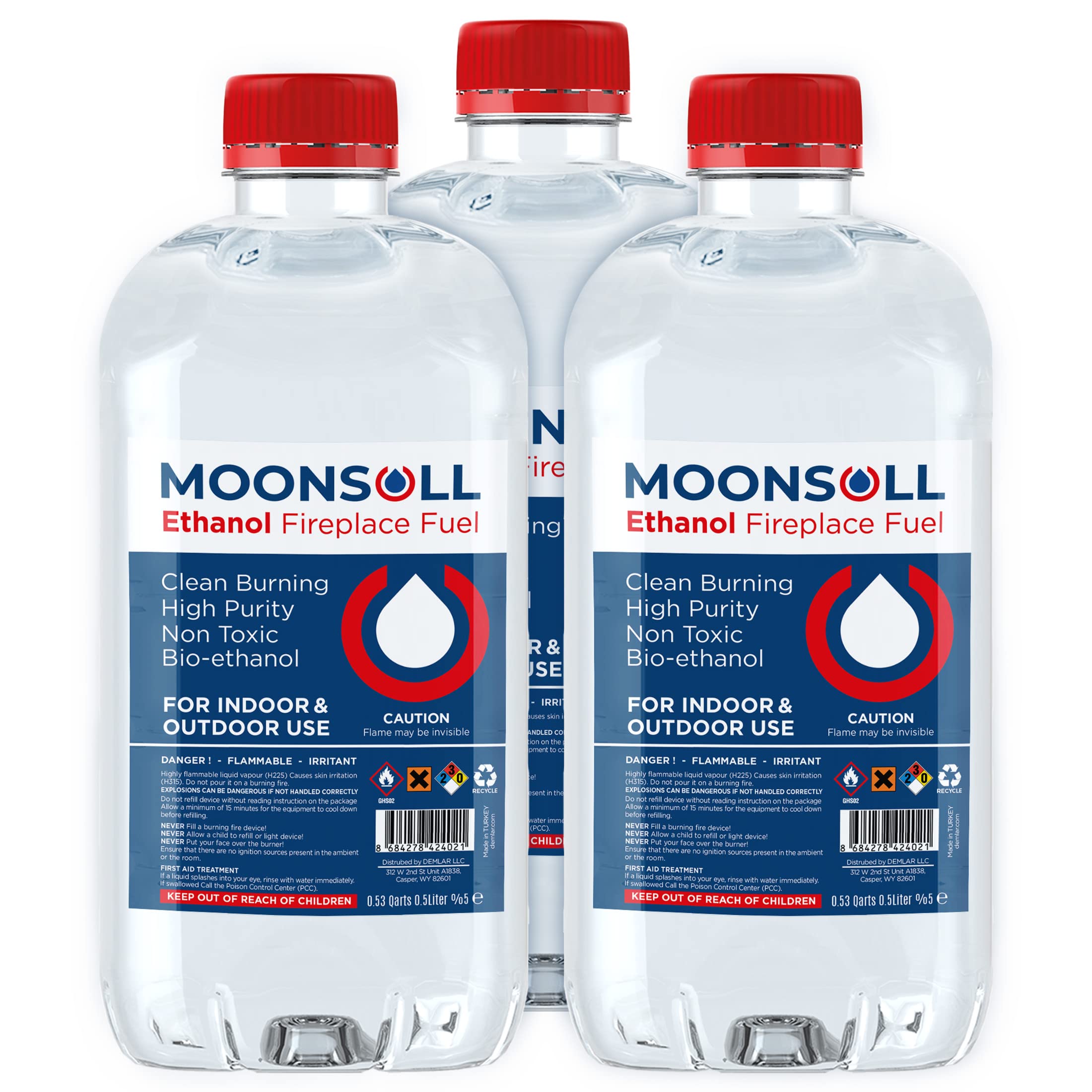 Snapklik.com : MoonSoll Bio Ethanol Fuel For Table Top Fire Pit