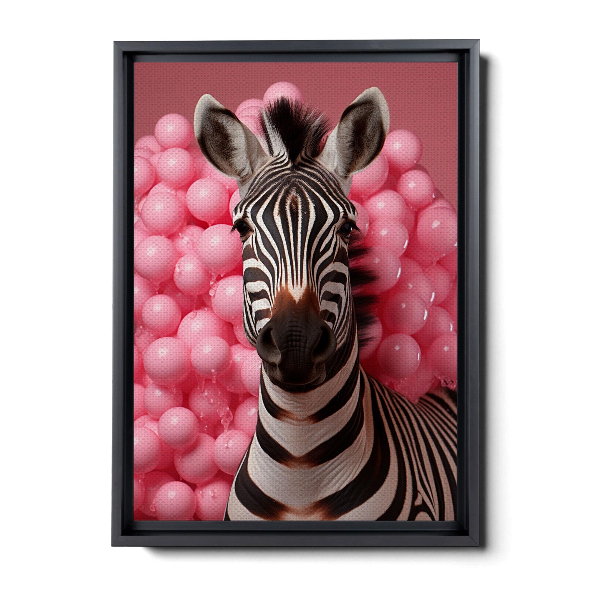 Pink And Red Zebra Print