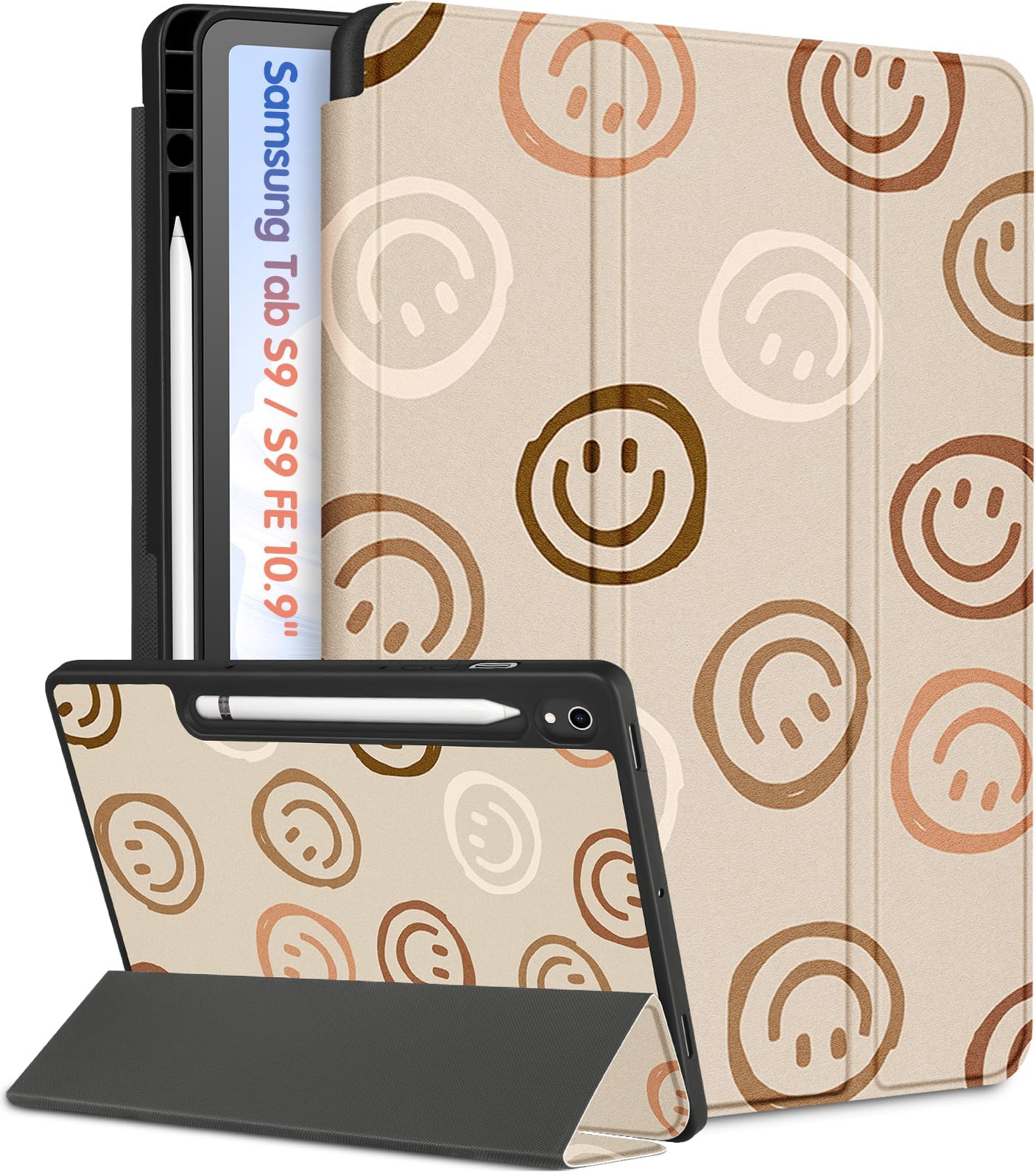 Amazon.com: Wazzasoft for Samsung Galaxy Tab S9 FE 5G/Tab S9 Case 2023 ...