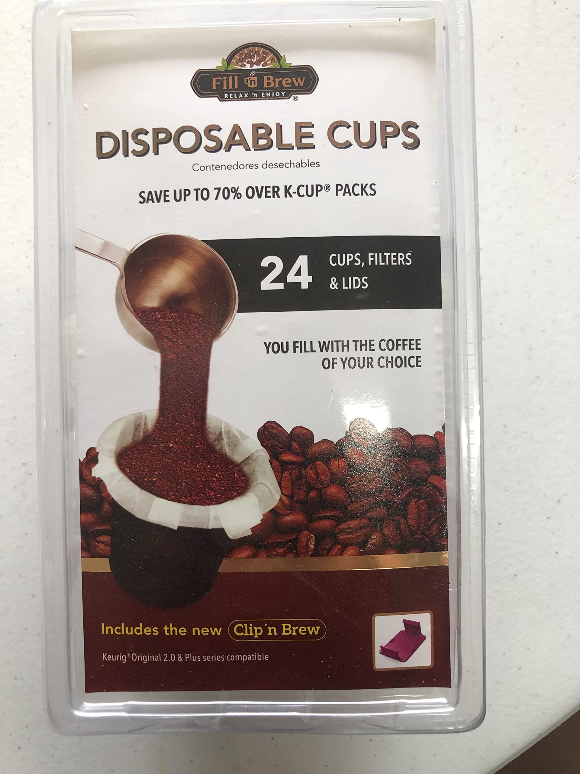 Amazon.com: Fill 'n Brew Individual Disposable Coffee Pod Cups, Use ...