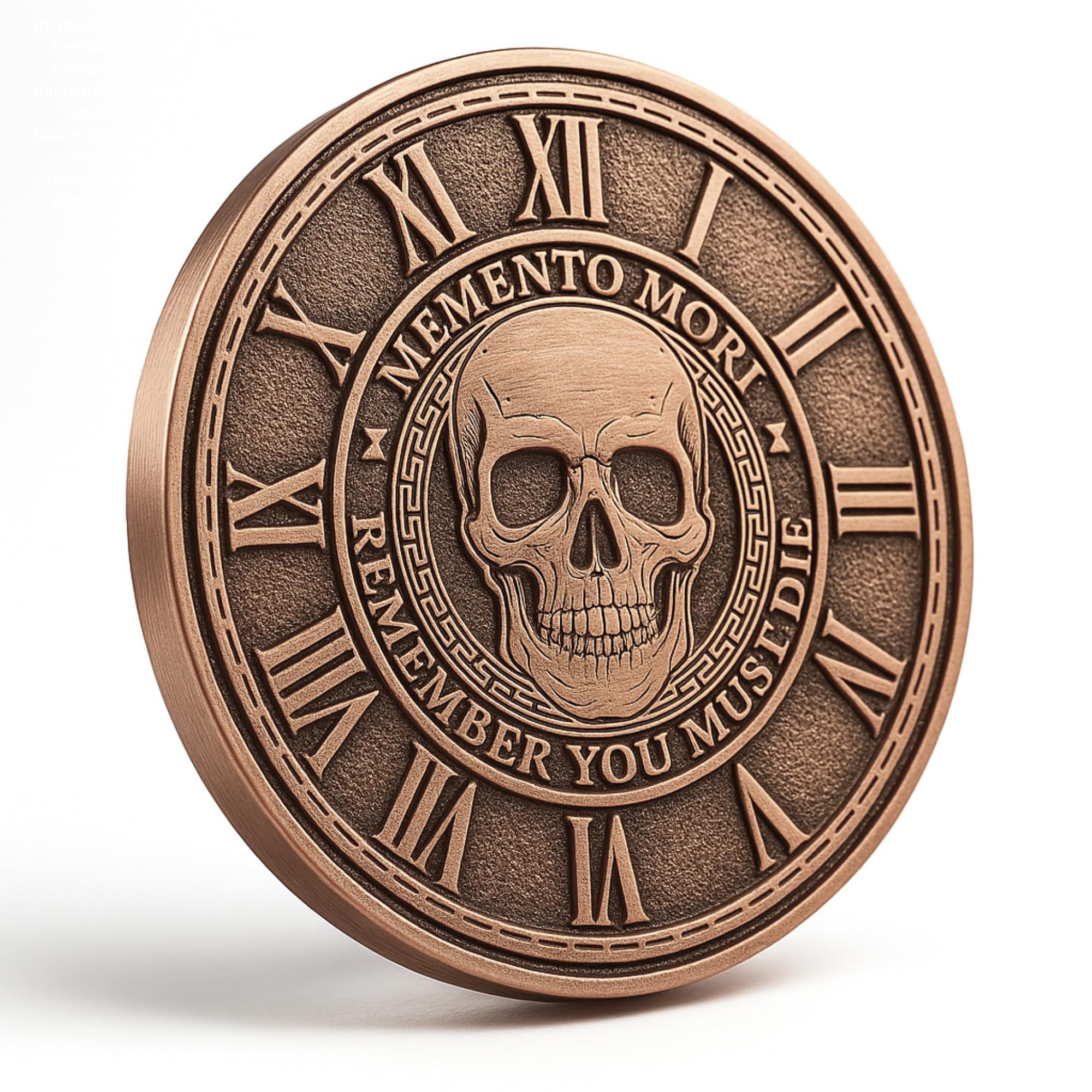 Stoic Philosophy Coin Memento Mori Challenge Coin - Stoic Philosophy ...