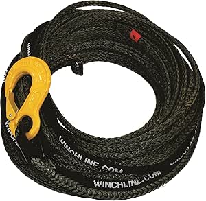 Amazon.com: Línea de fuego negra de 7/16" x 80' con dedal de tubo y ...